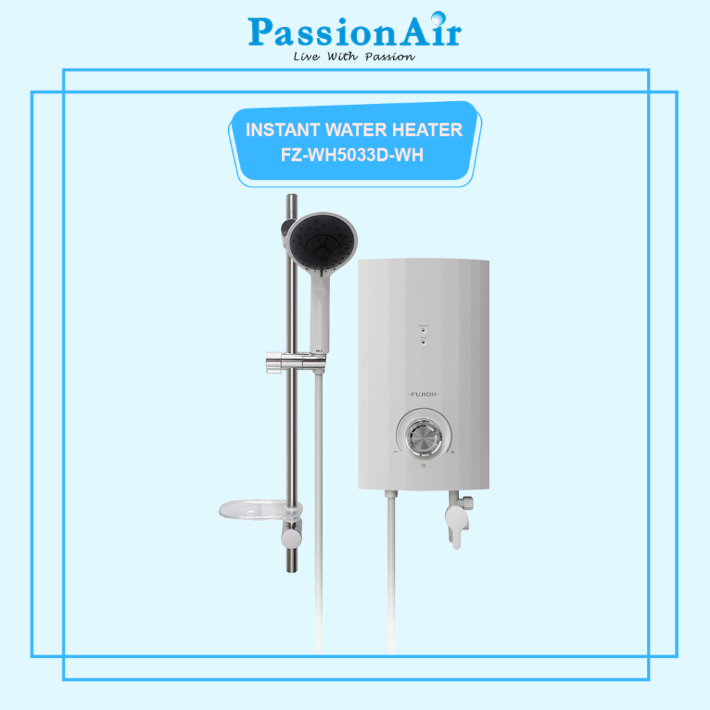 FUJIOH INSTANT WATER HEATER W/DC PUMP FZ-WH5033D-WH WHITE - PassionAir